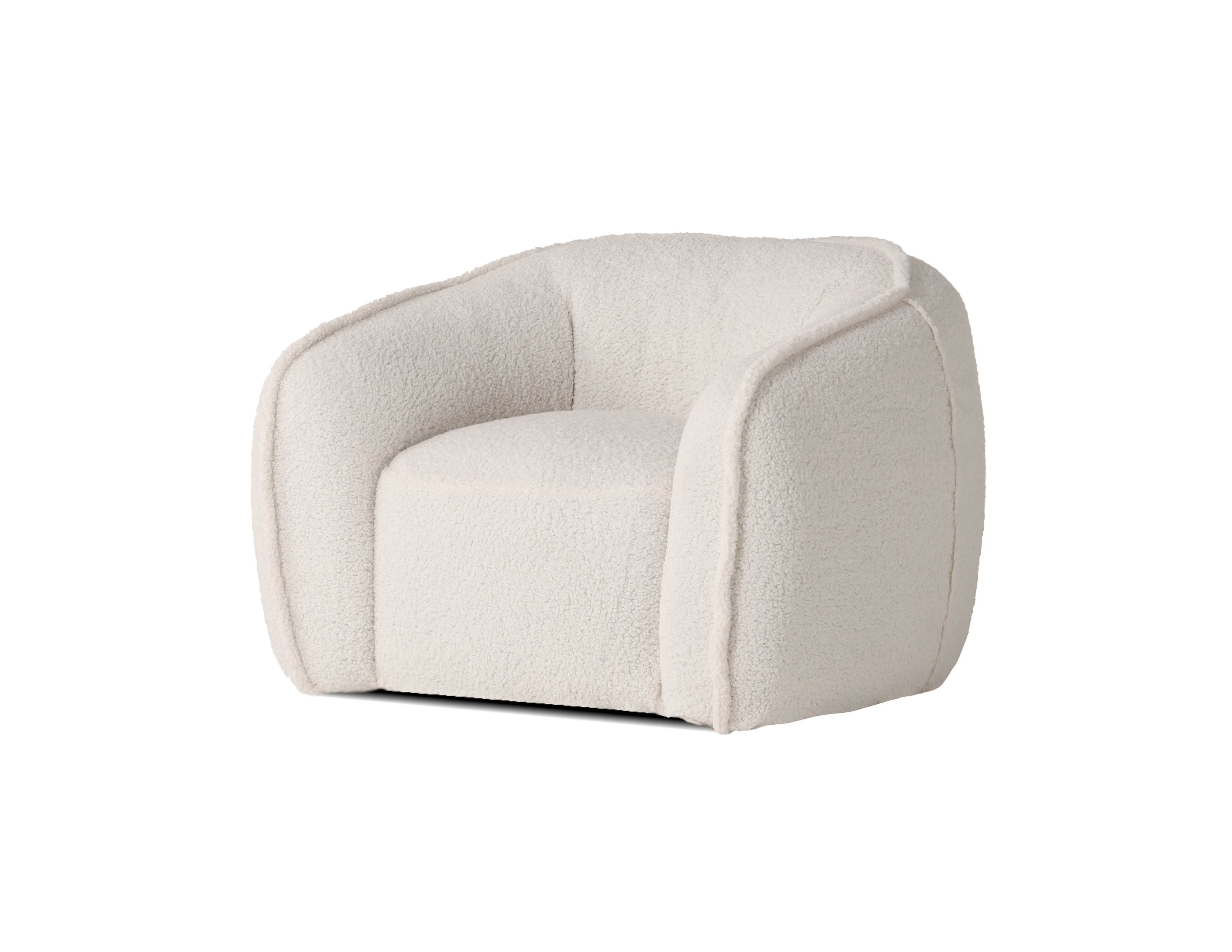 DUFFY Occasional Chair in Cream Teddy – Mobital Group