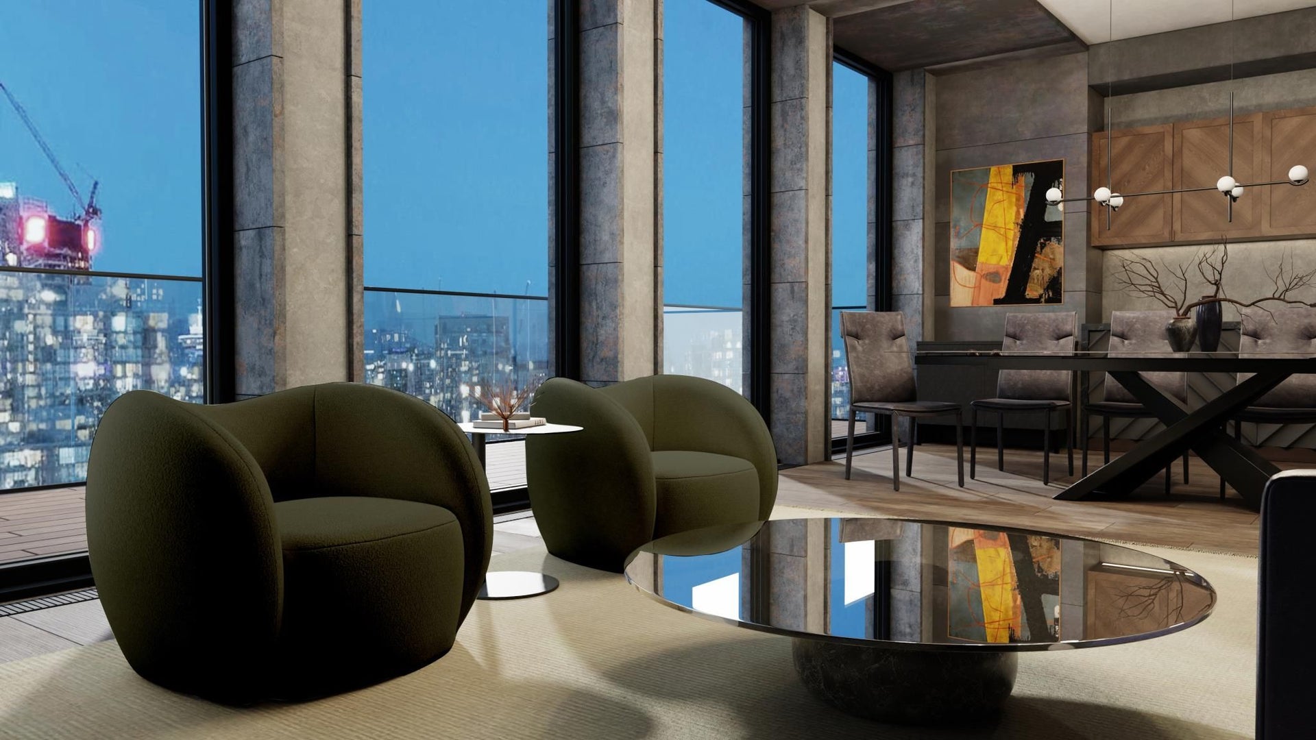 DUNE Lounge Chair in Teddy Army – Mobital Group