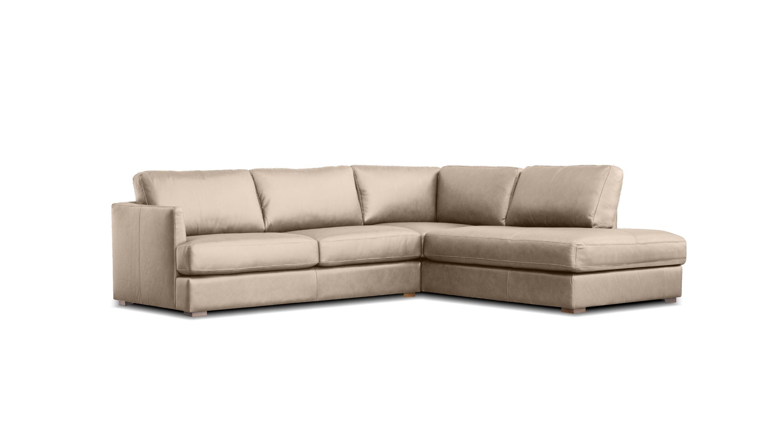 MALEA Sectional 2-Piece Chaise Right Side Facing Light Stone – Mobital ...