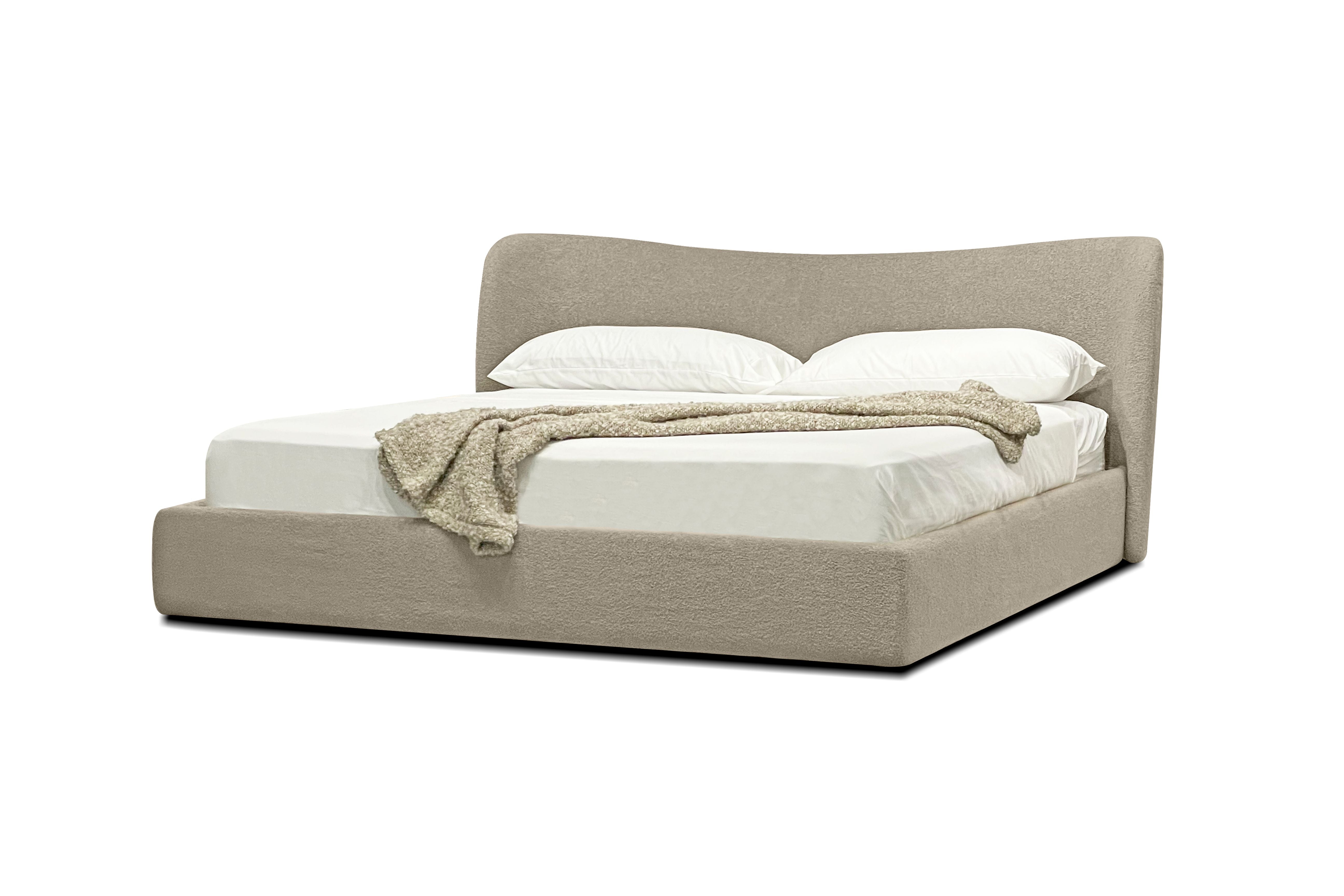 HARLOW Upholstered Storage Bed in Putty – Mobital Group